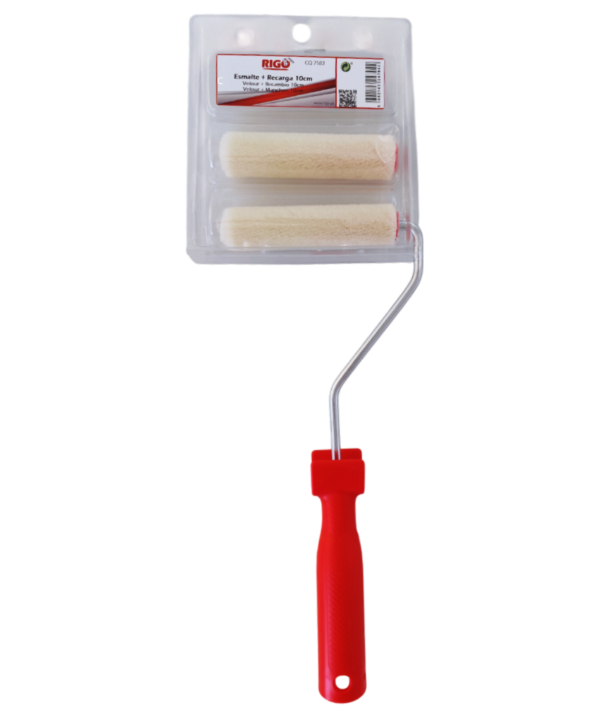 Rolo Mini Esmalte+Recarga 10cm - RIGO